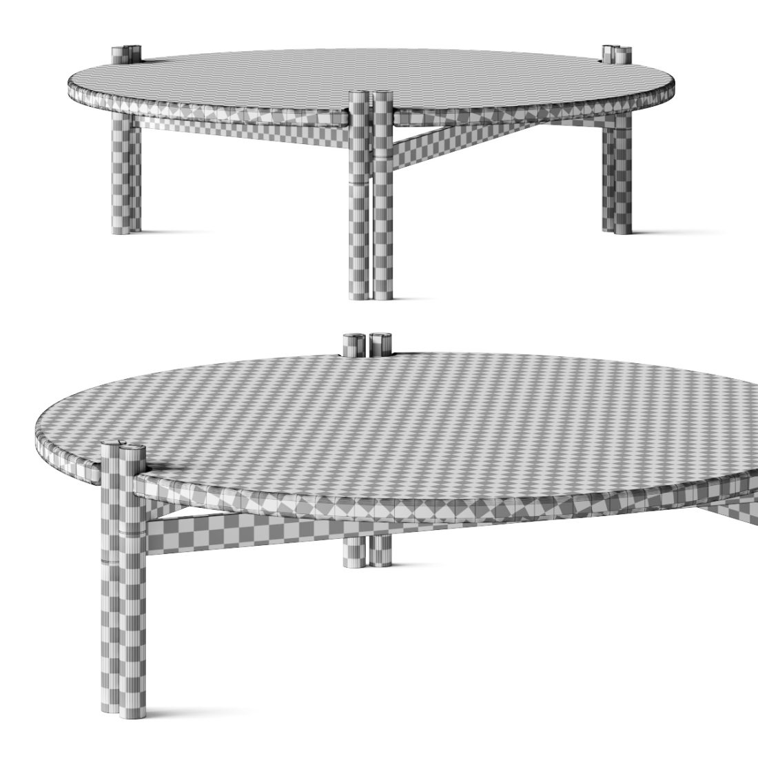 Matthieu Recope De Tilly H Round Coffee Table - 3D Model for VRay, Corona