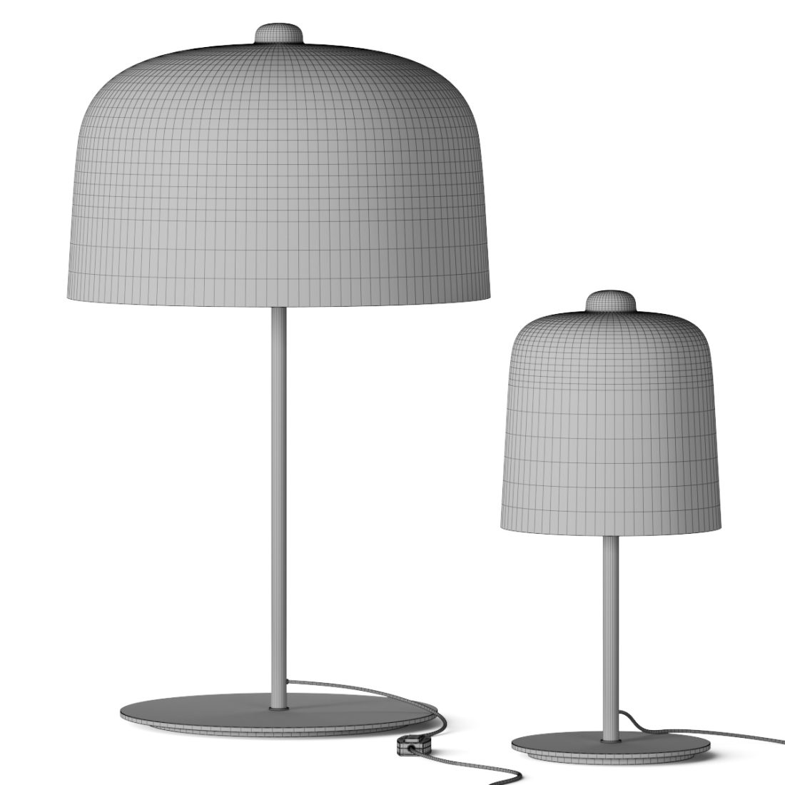 Luceplan Zile Table Lamps 3D Model for VRay, Corona | CGMood