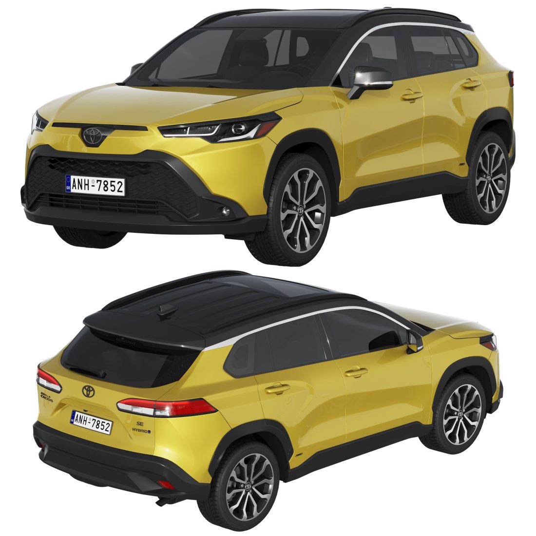Toyota Corolla Cross Hybrid 2023 - 3D Model for Corona
