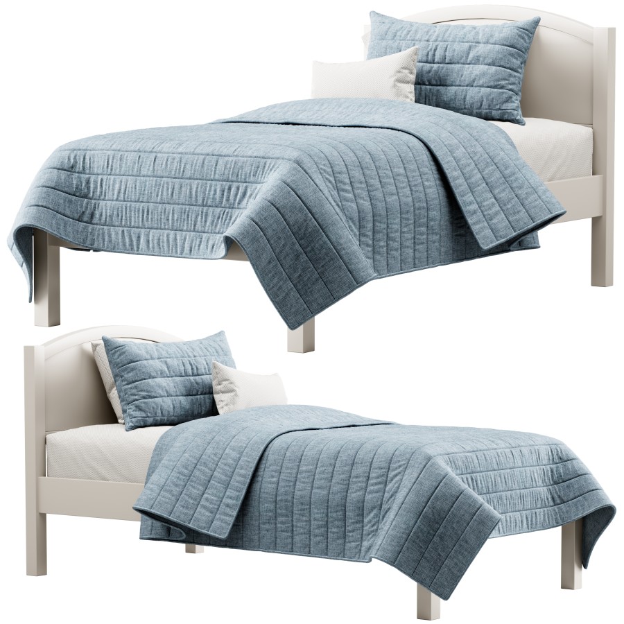 Austen Bed - 3D Model for Corona