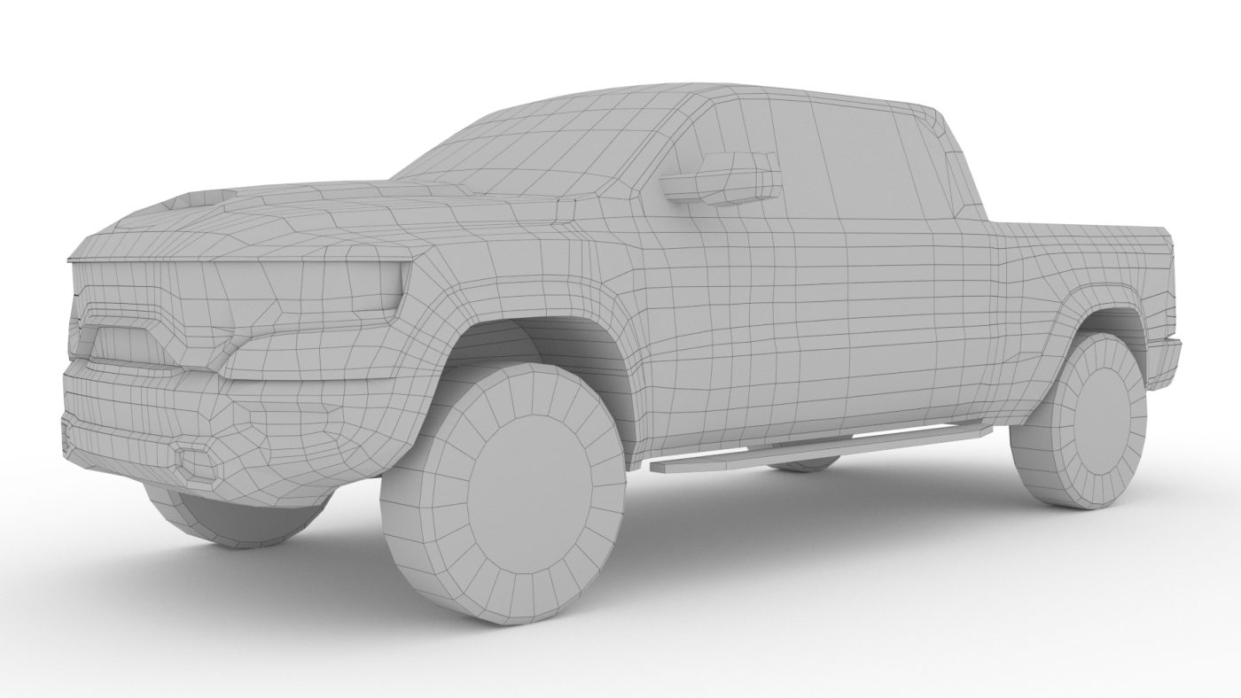 Ram 1500 Trx 2022 - 3D Model for Corona