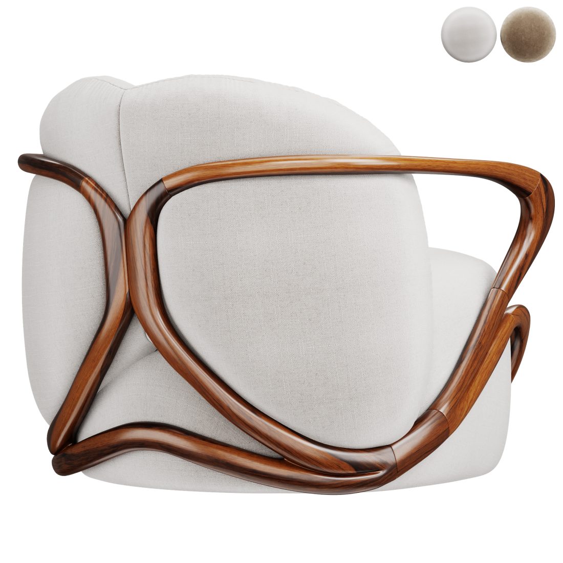 Giorgetti Hug Armchair - 3D Model for Corona