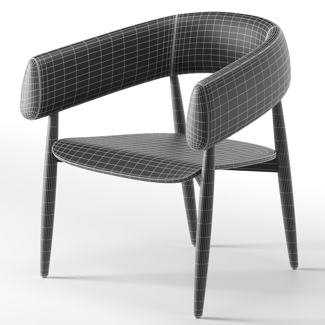 Yates Lounge Chair - 3D Model for Corona