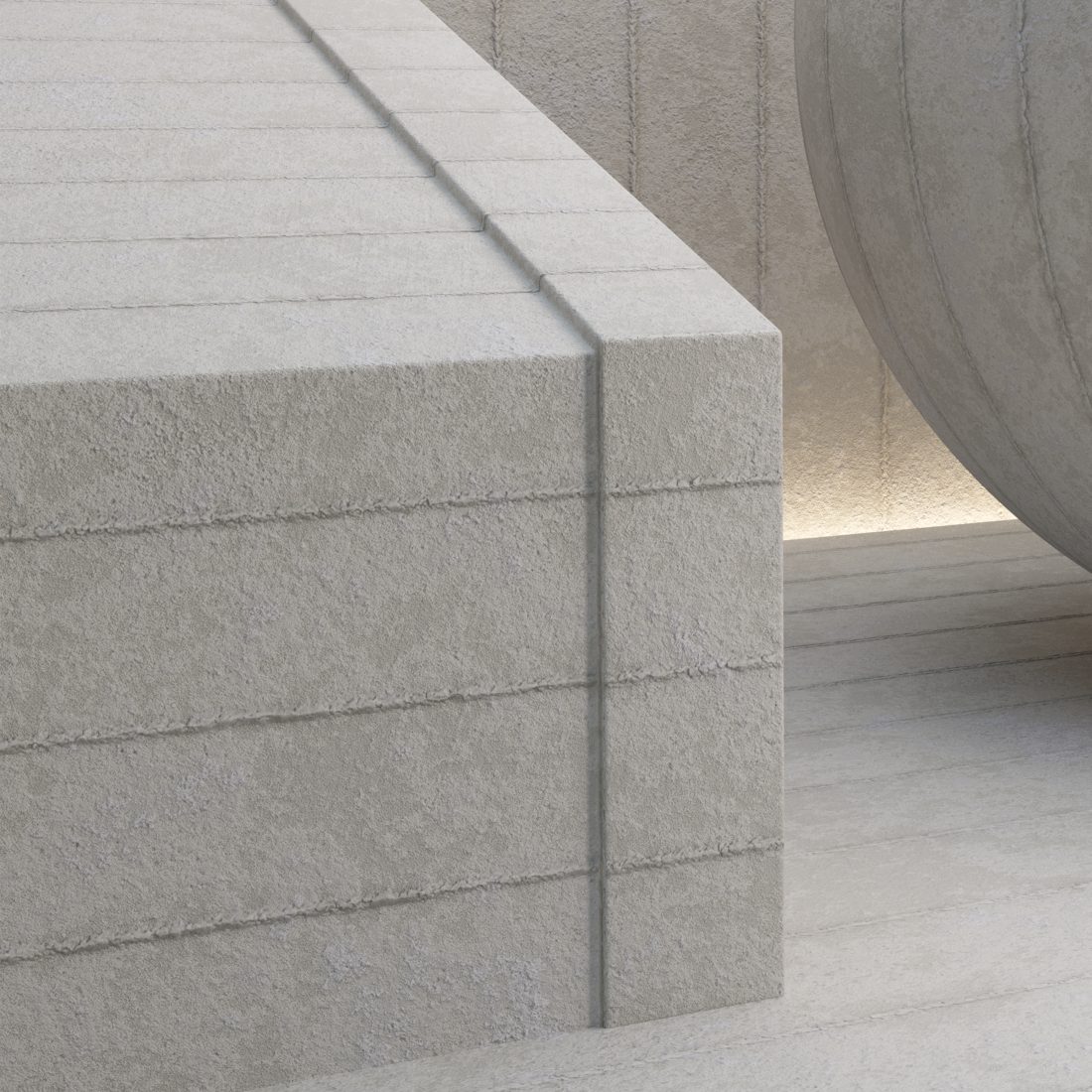 Plaster Material 14 - 3D Model for VRay, Corona
