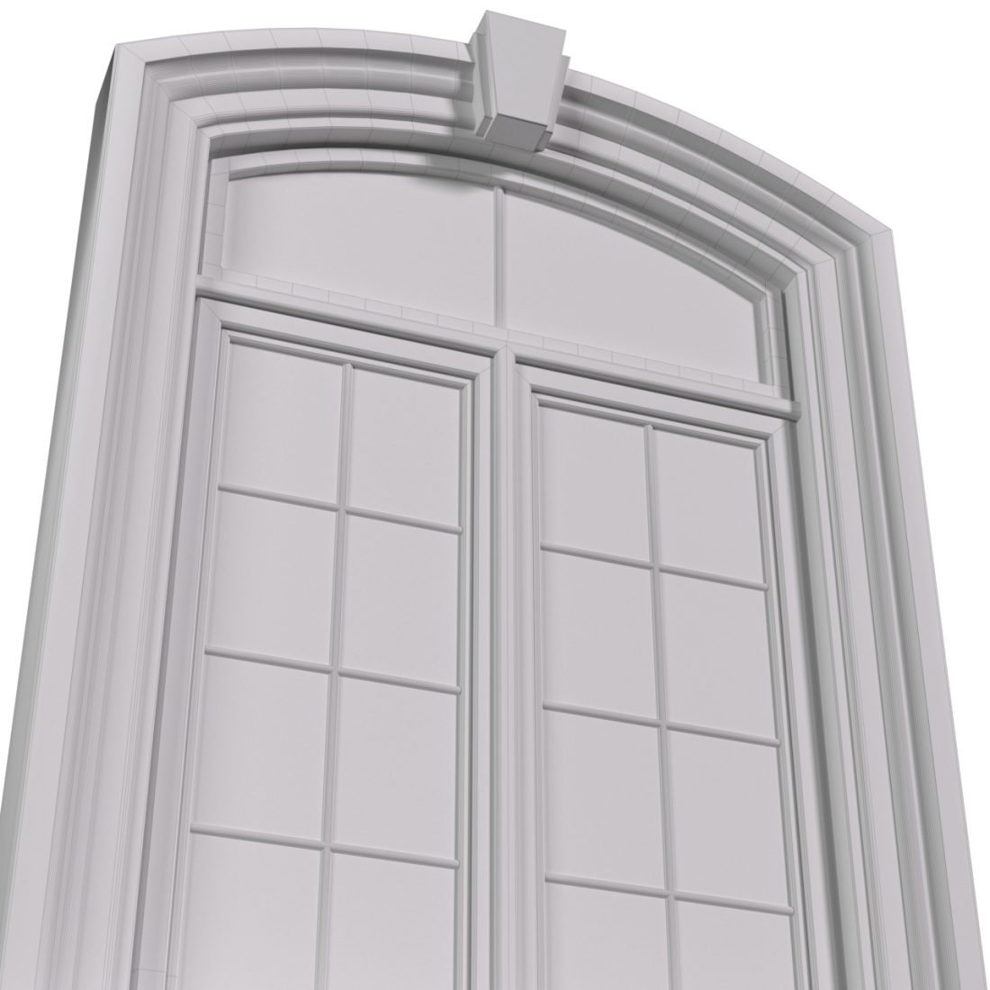 Arc Classical Frame Window 3D Model for VRay, Corona | CGMood