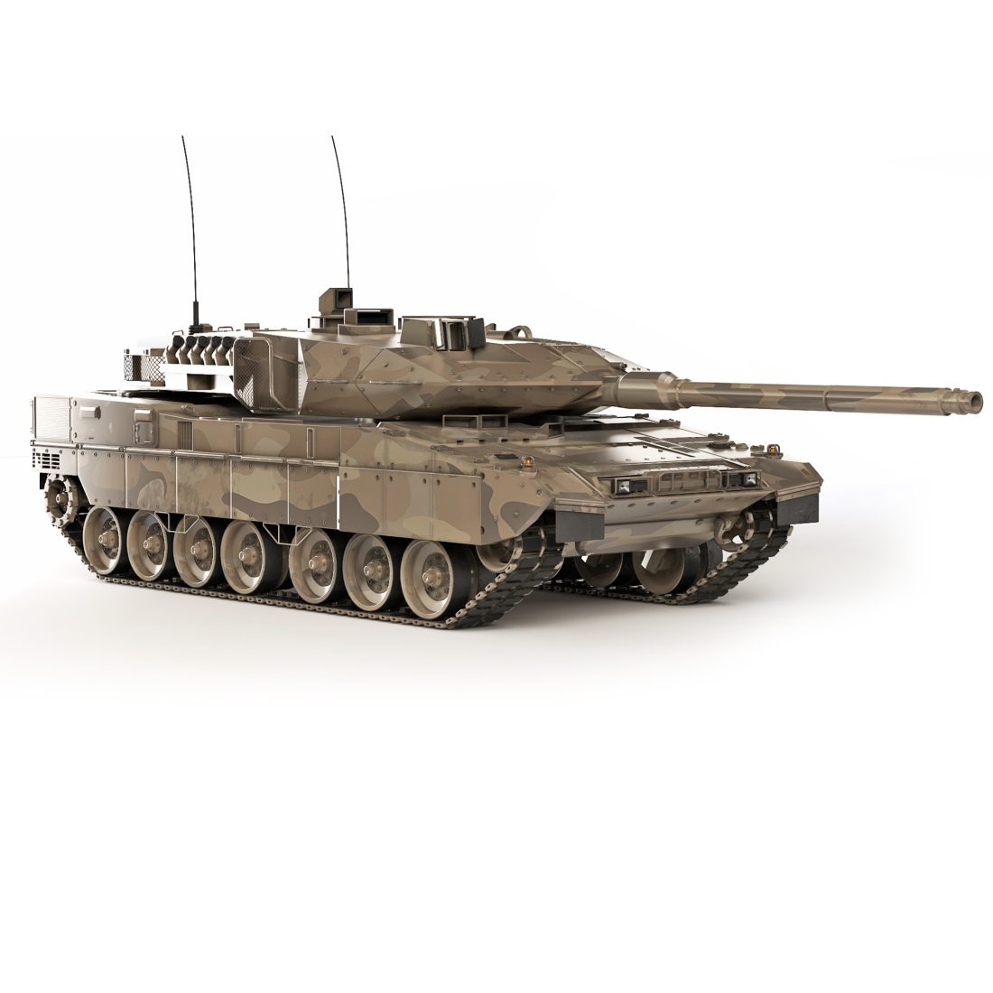 Tank Leopard 2A7V 2016 3D Model for VRay | CGMood