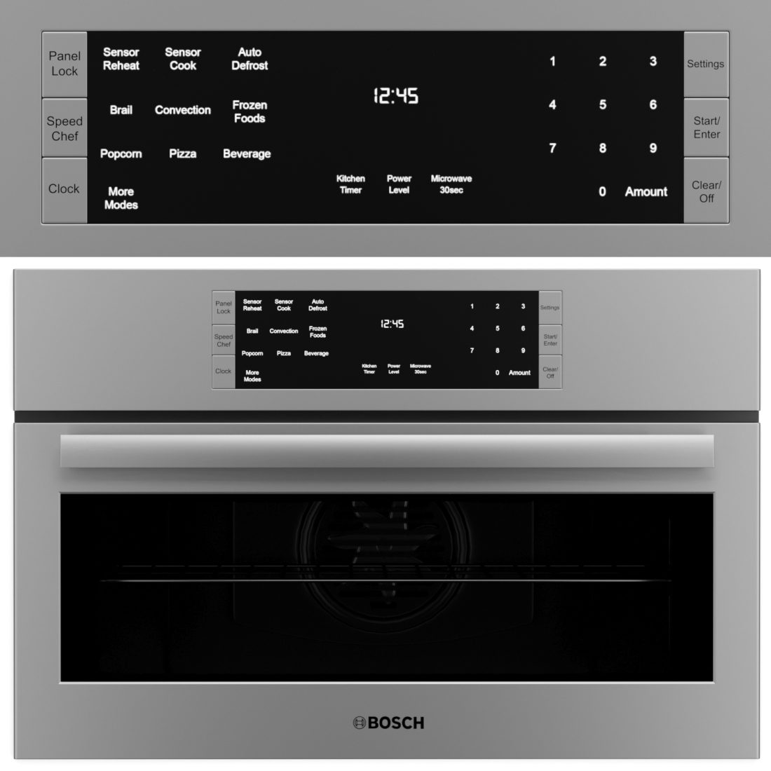 BOSCH Kitchen Appliance Set - 3D Model for VRay, Corona