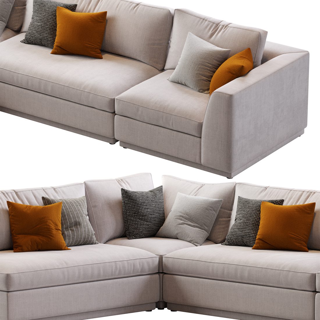 Dorian Sofa - 3D Model for Corona
