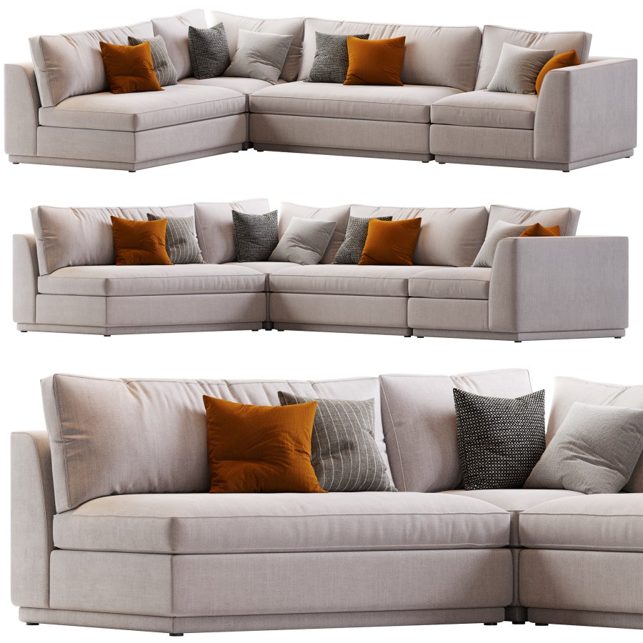 Dorian Sofa - 3D Model for Corona