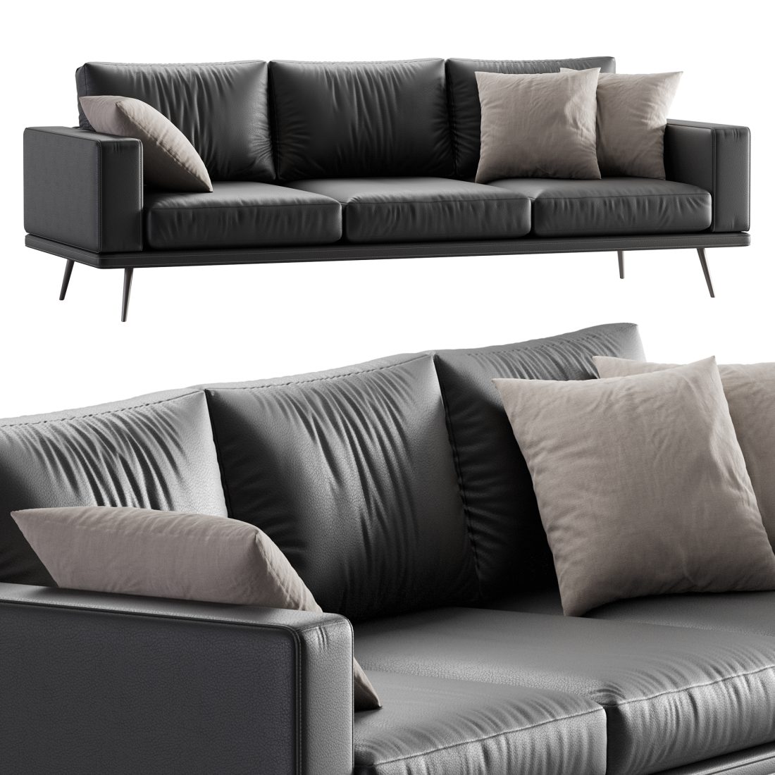 Boconcept Carlton Sofa - 3D Model for Corona