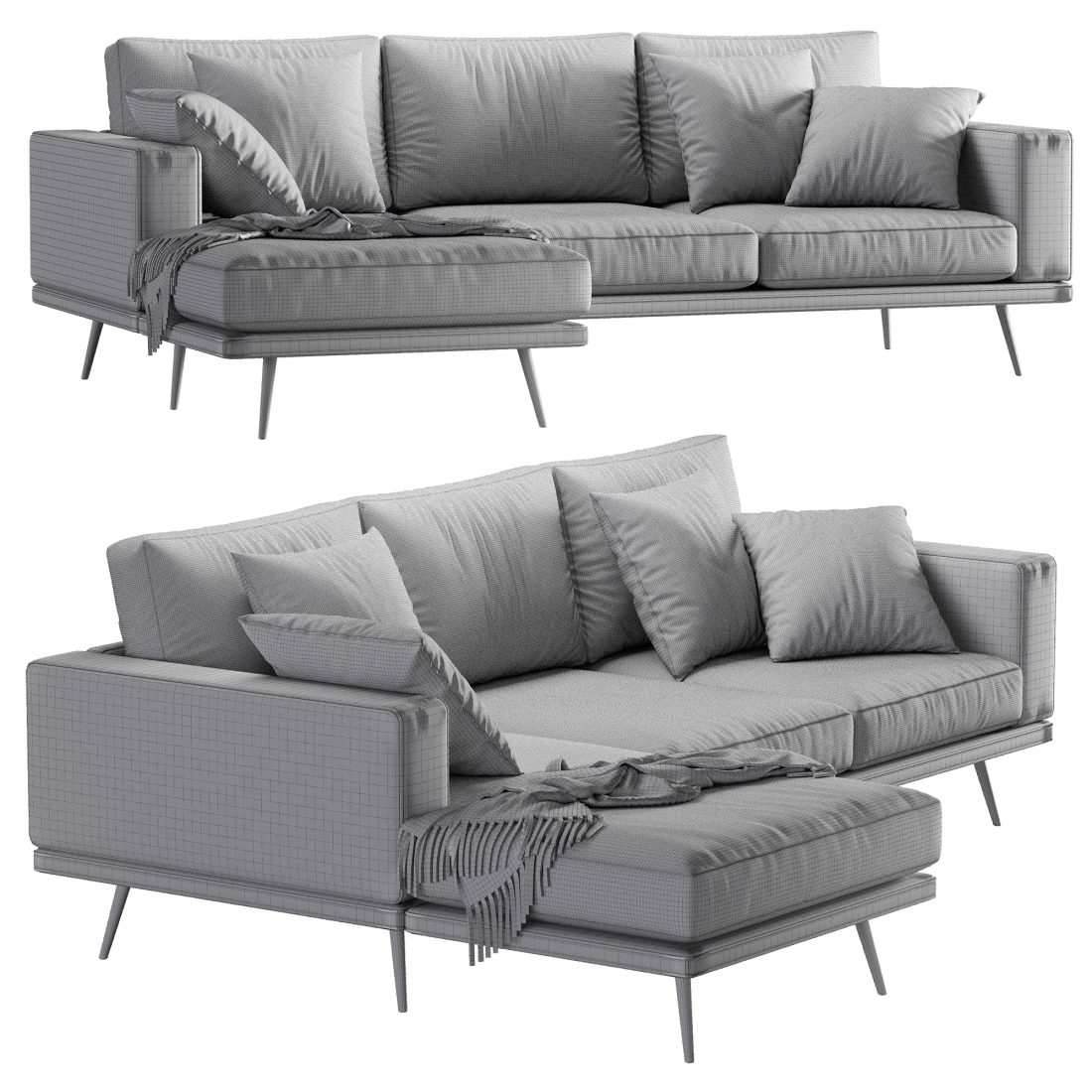 Boconcept Carlton Sofa - 3D Model for Corona