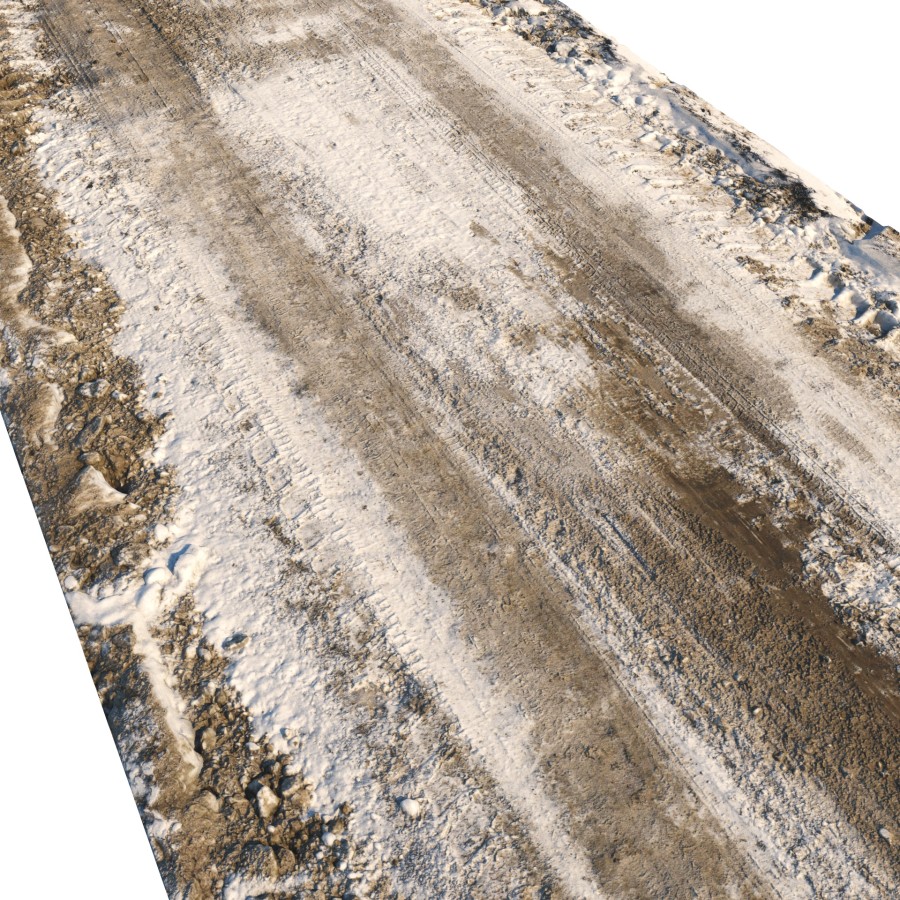 Winter Dirt Road Material 07 Texture / PBR Material | CGMood