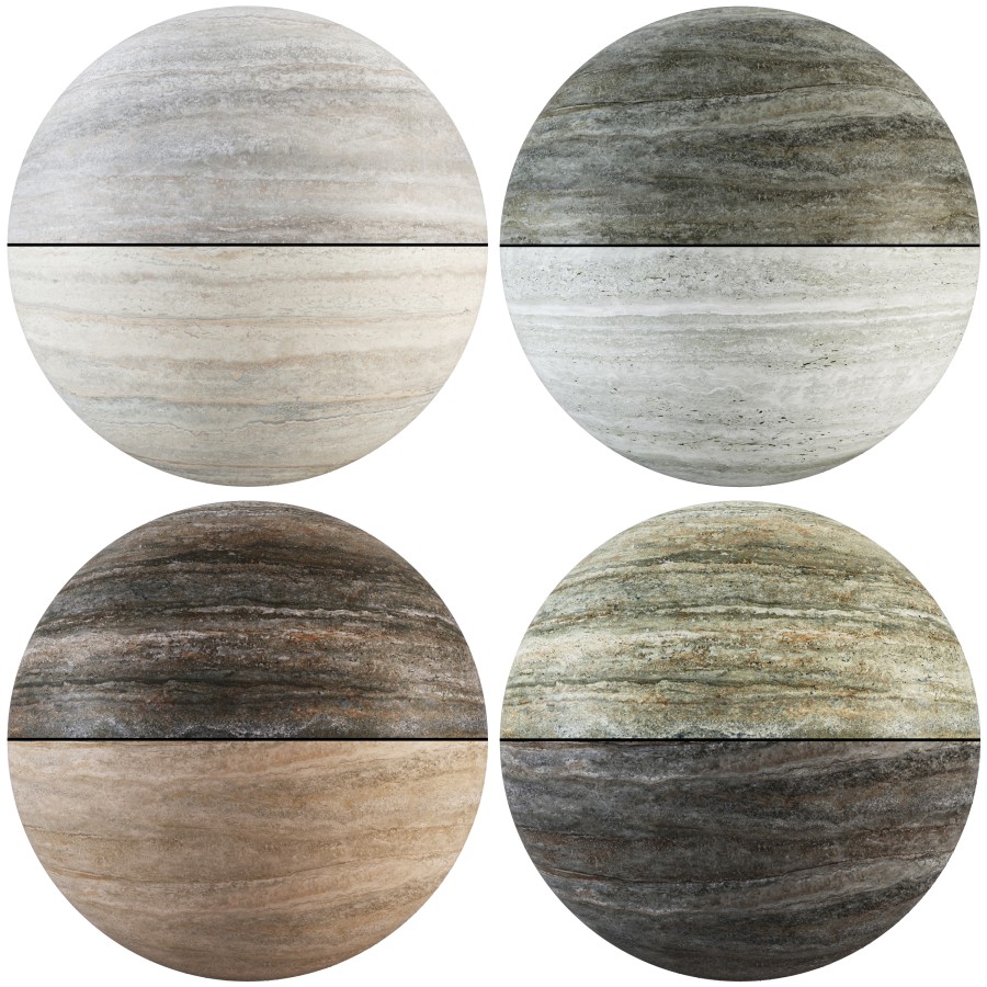 Travertine 06 - 3D Model for VRay