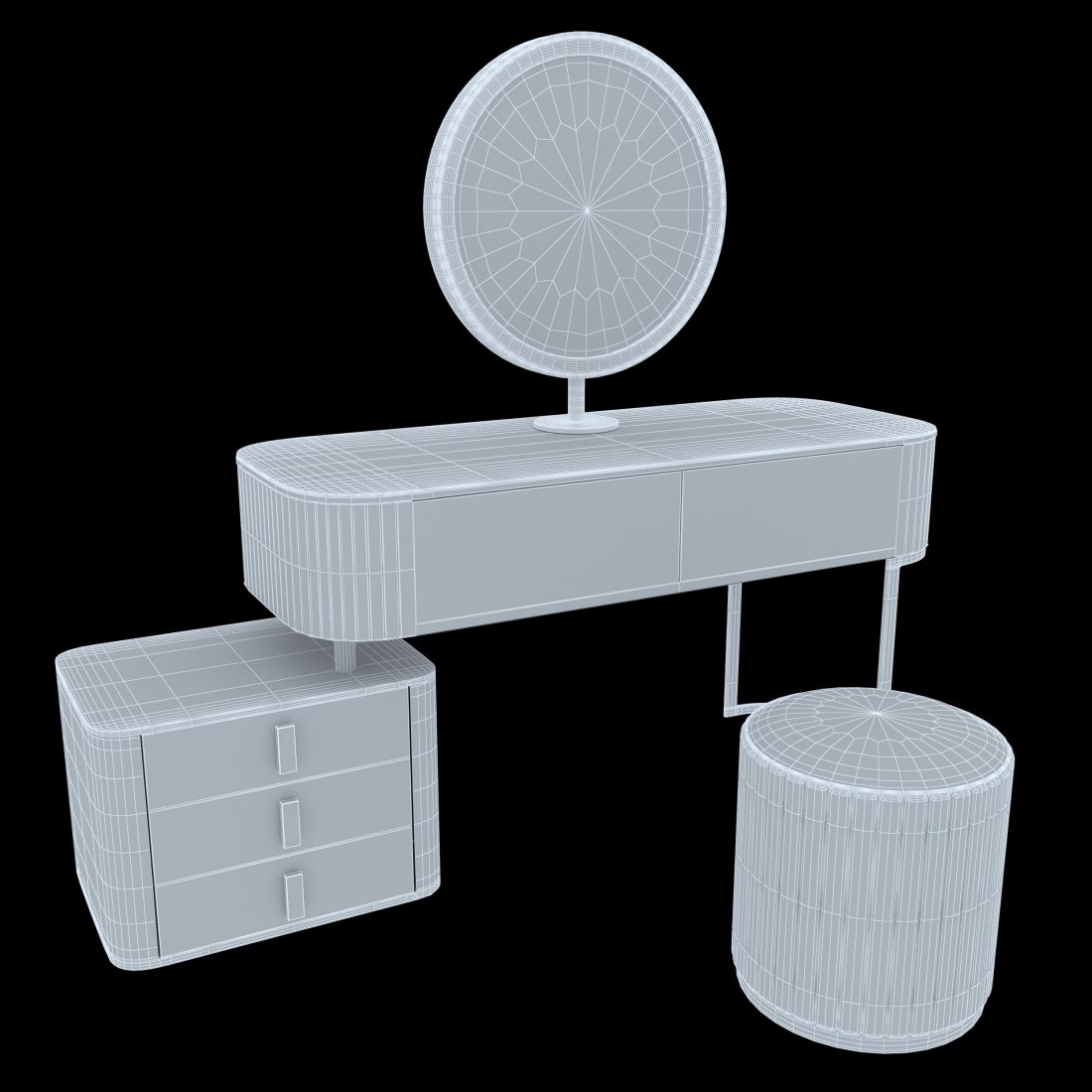 Makeup Table 1 3D Model for VRay | CGMood