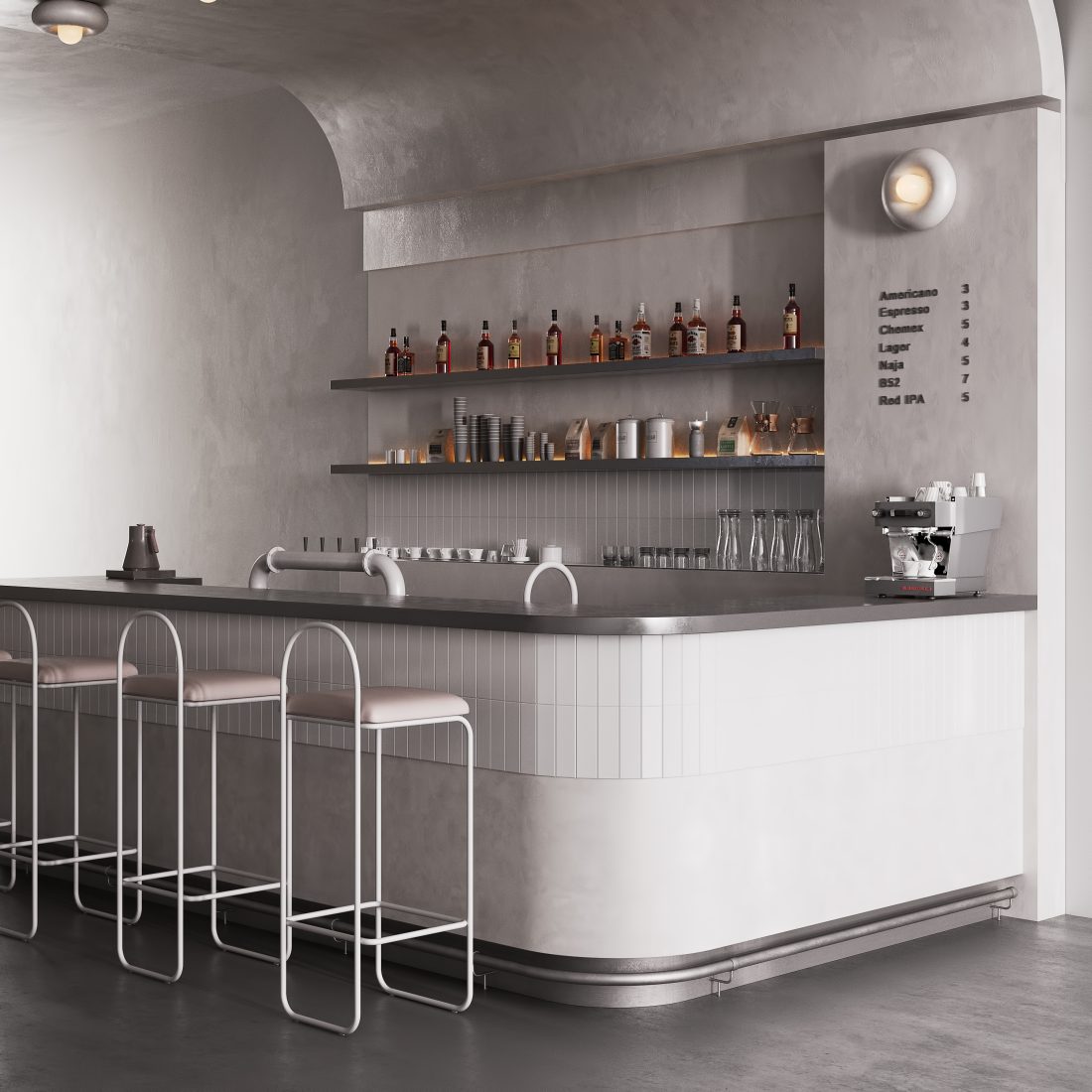 Stylish Bar Counter With Filling 3D Model for Corona | CGMood