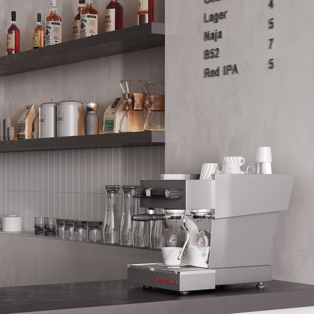 Stylish Bar Counter With Filling 3D Model for Corona | CGMood