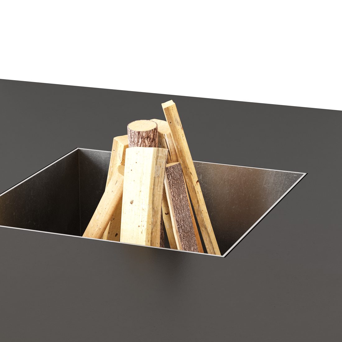 Fire Pit 07 - 3D Model for VRay, Corona