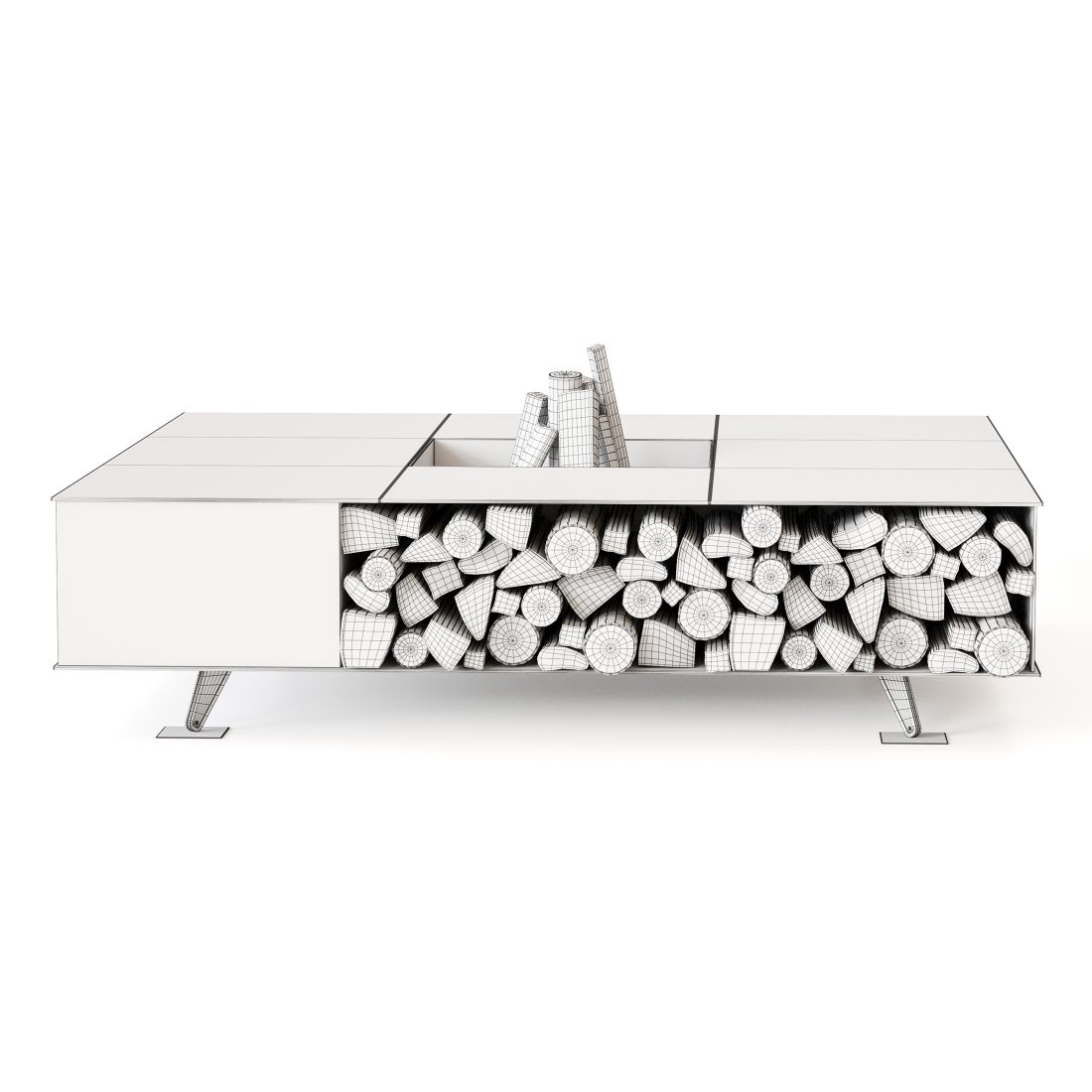 Fire Pit 07 - 3D Model for VRay, Corona