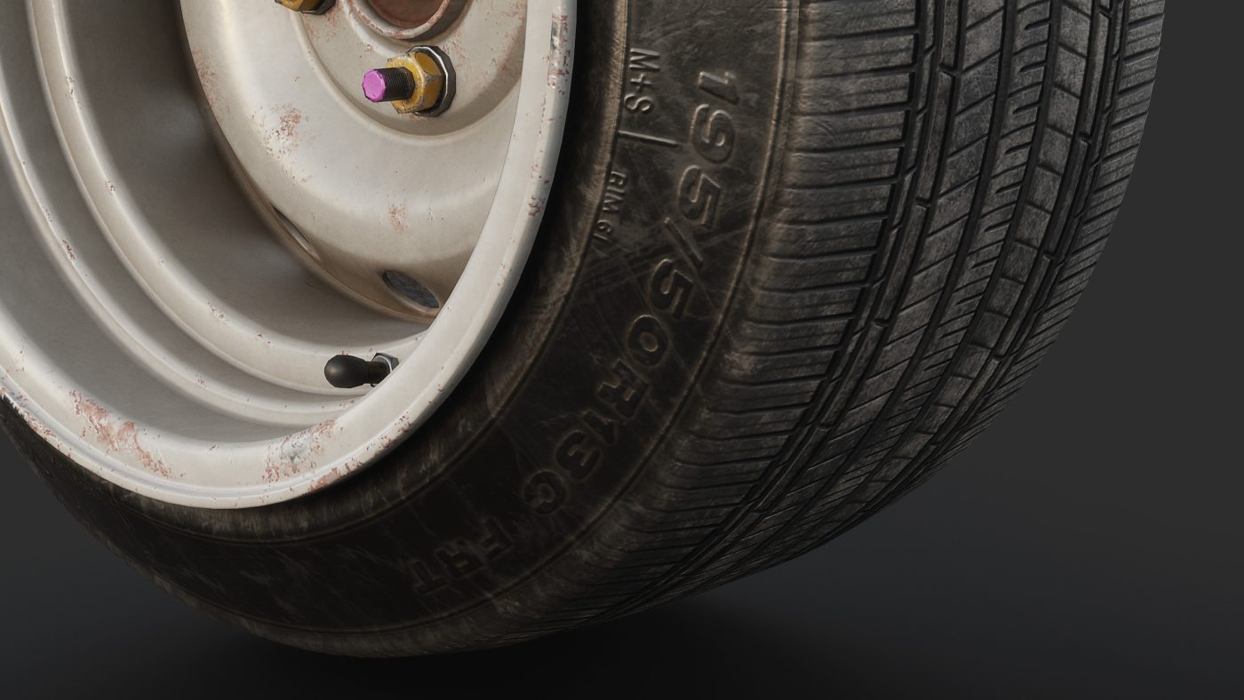 Stance Wheel R13x10".PBR - 3D Model for VRay