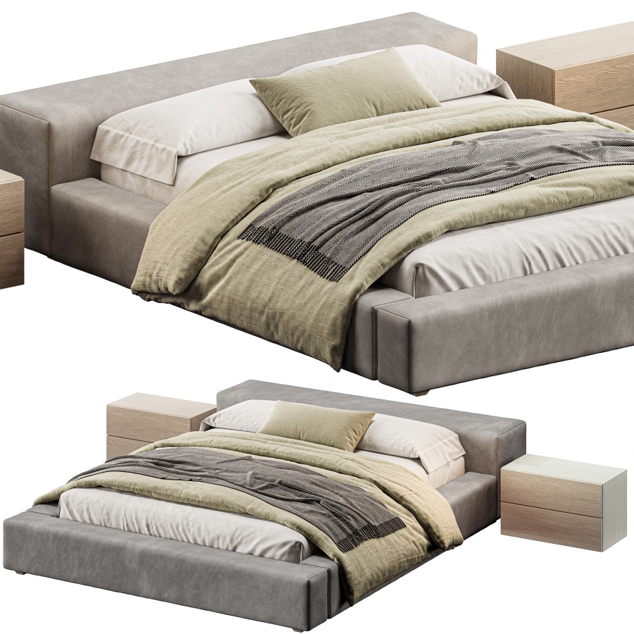 Low Bed Casper By Lavsit - 3D Model for VRay, Corona