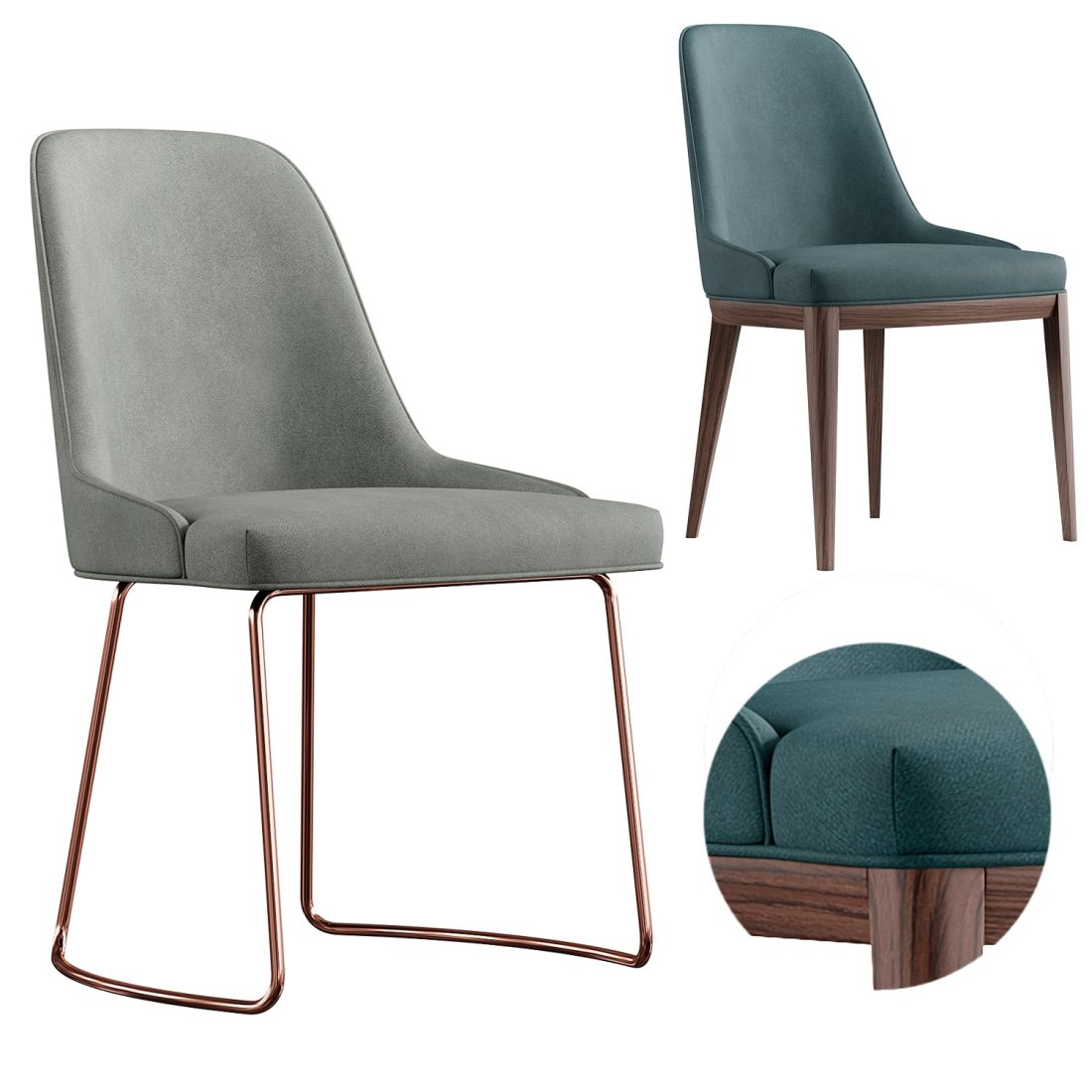 Anna Chair By Domkapa - 3D Model for Corona