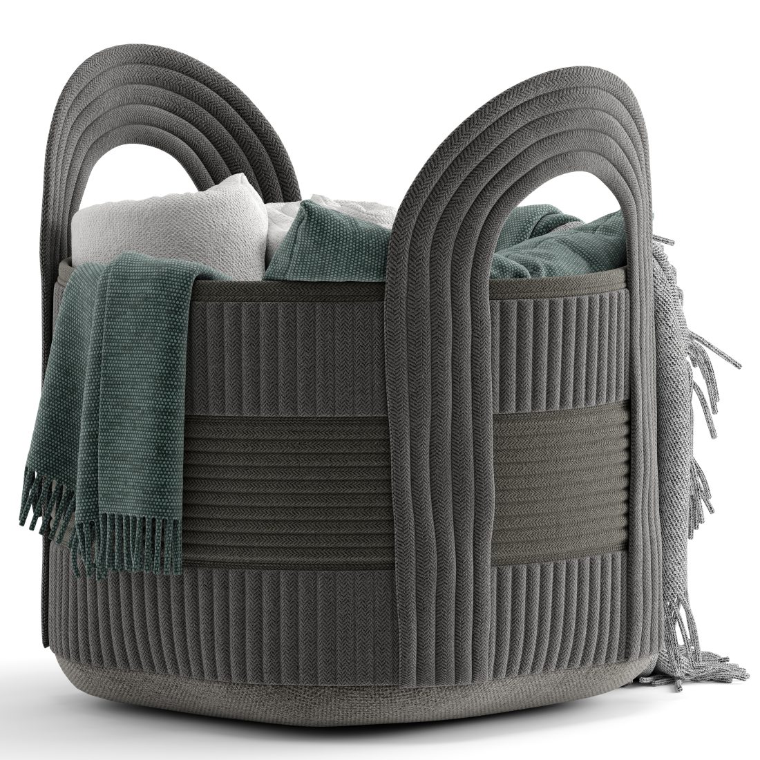 Basket 4 With Blanket - 3D Model for VRay, Corona