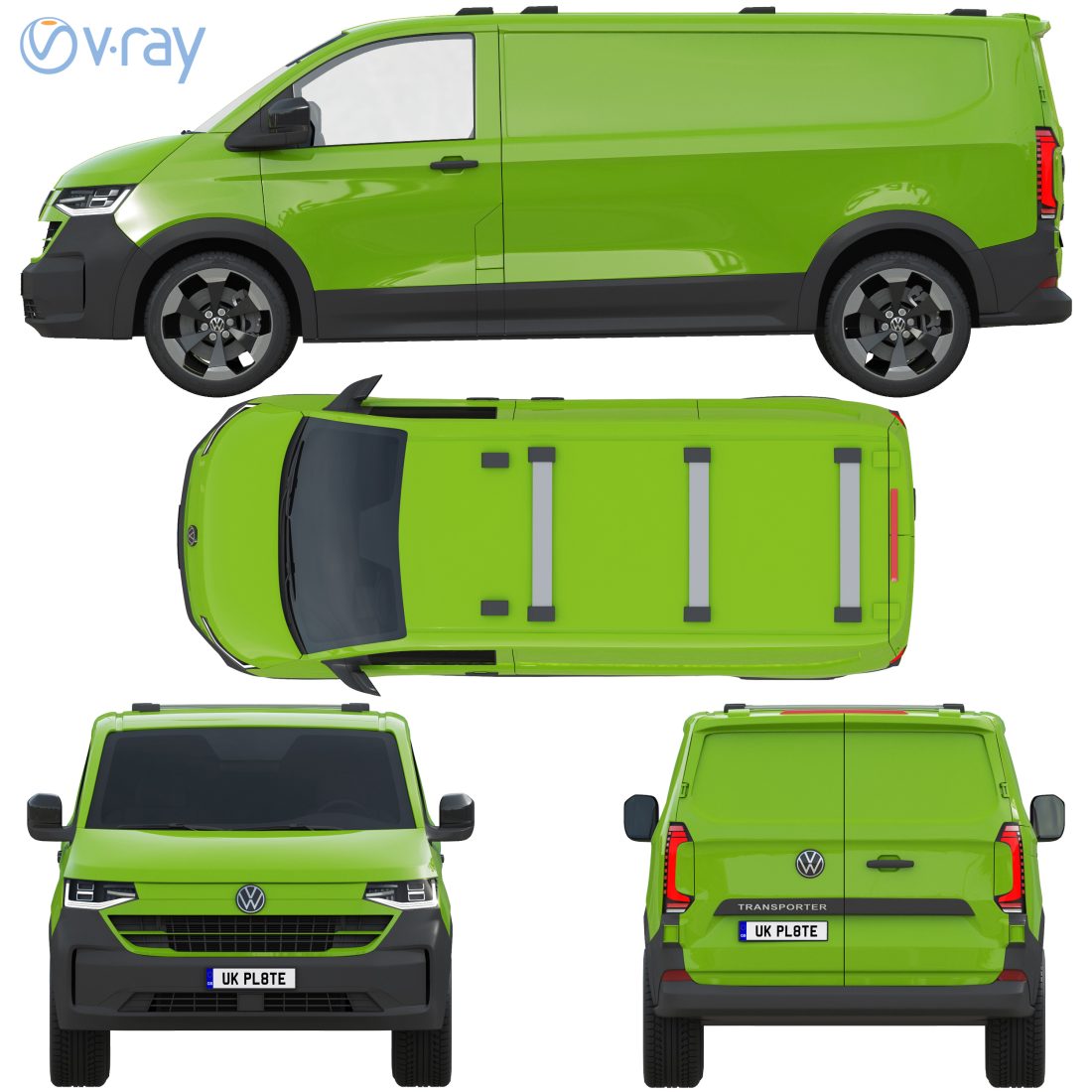 Volkswagen Transporter T7 2025 3D Model for VRay | CGMood