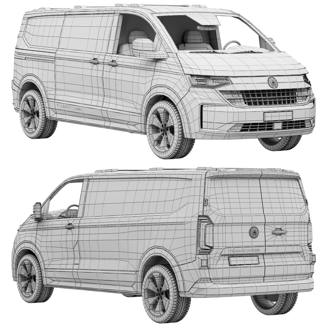 Volkswagen Transporter T7 2025 3D Model for VRay | CGMood