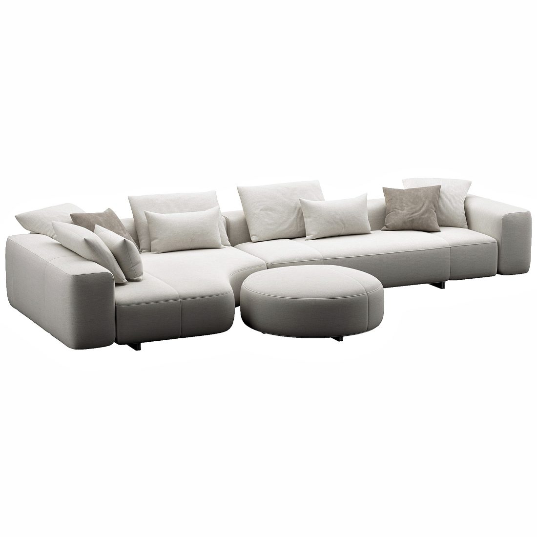 Yves Sofa - 3D Model for VRay, Corona