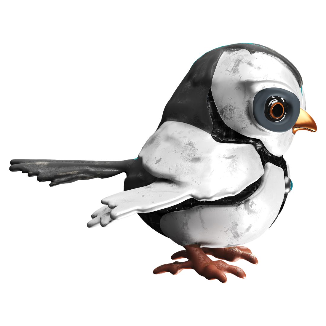 Bird Robot 3D Model for VRay, Corona | CGMood