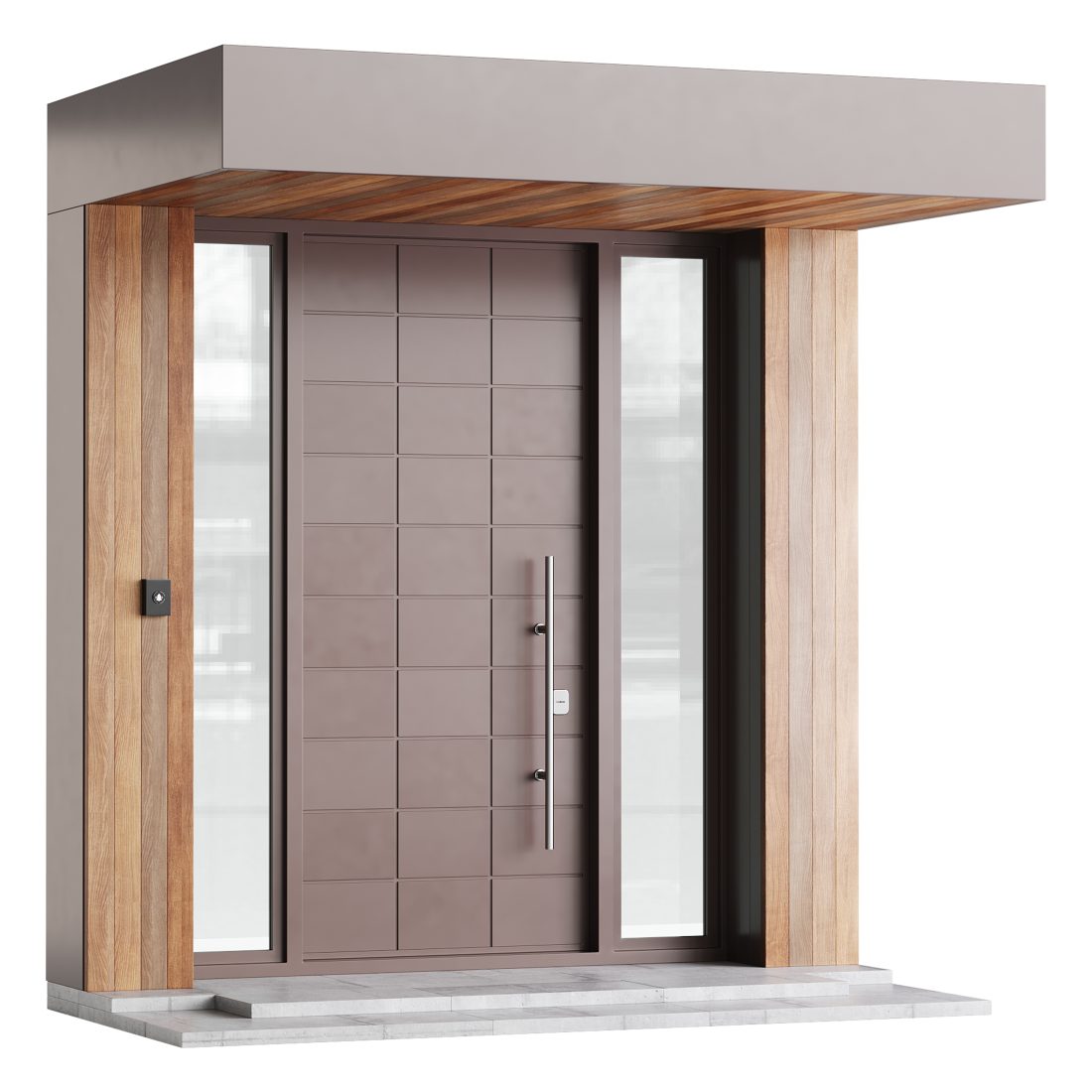 Modern Entrance Door 02 - 3D Model for Corona
