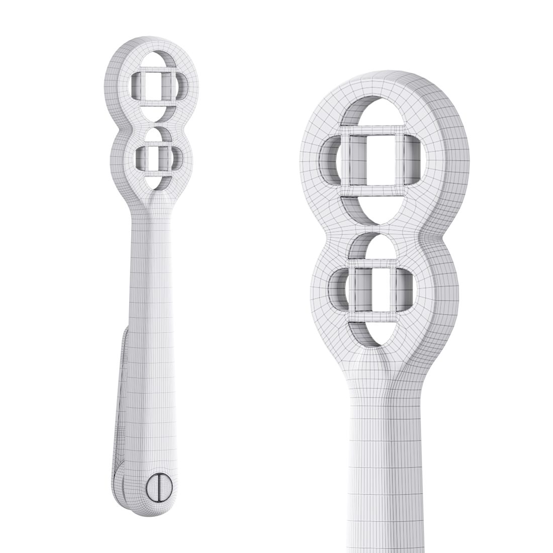 Polished Solid Aluminium Carpet Clip Stair Holder 3D Model for Corona ...