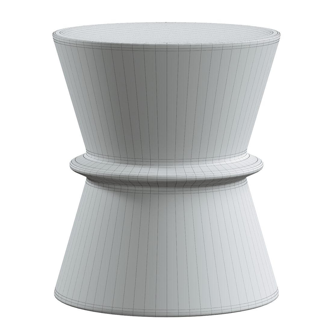Jacqueline Stone Outdoor Side Table - 3D Model for Corona