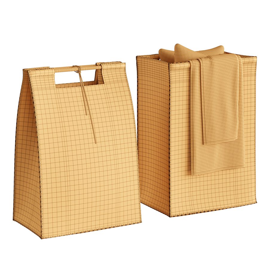 Laundry Baskets By Linenline - 3D Model for Corona