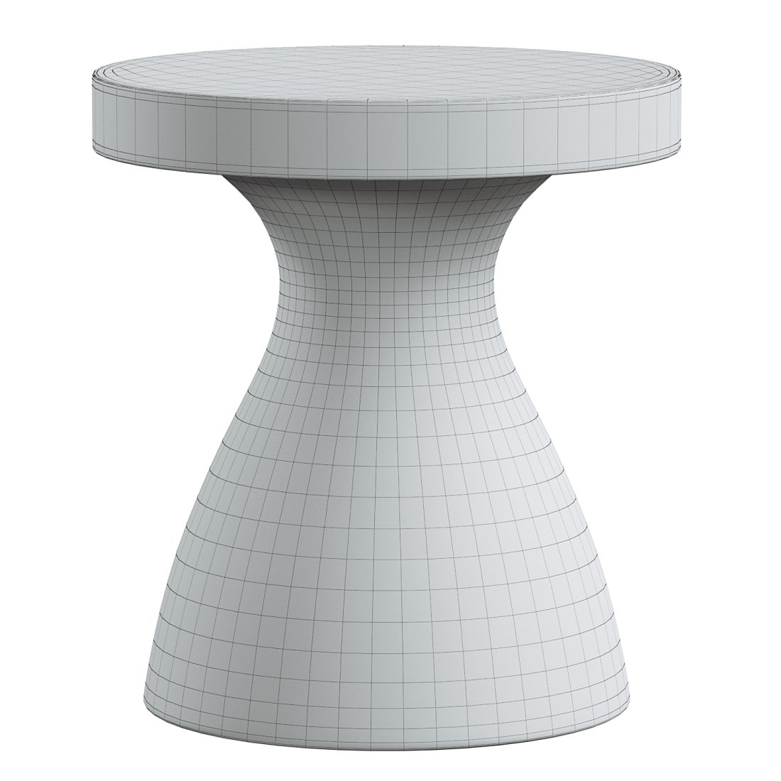 Dodger Concrete Outdoor Side Table 3D Model for VRay, Corona | CGMood