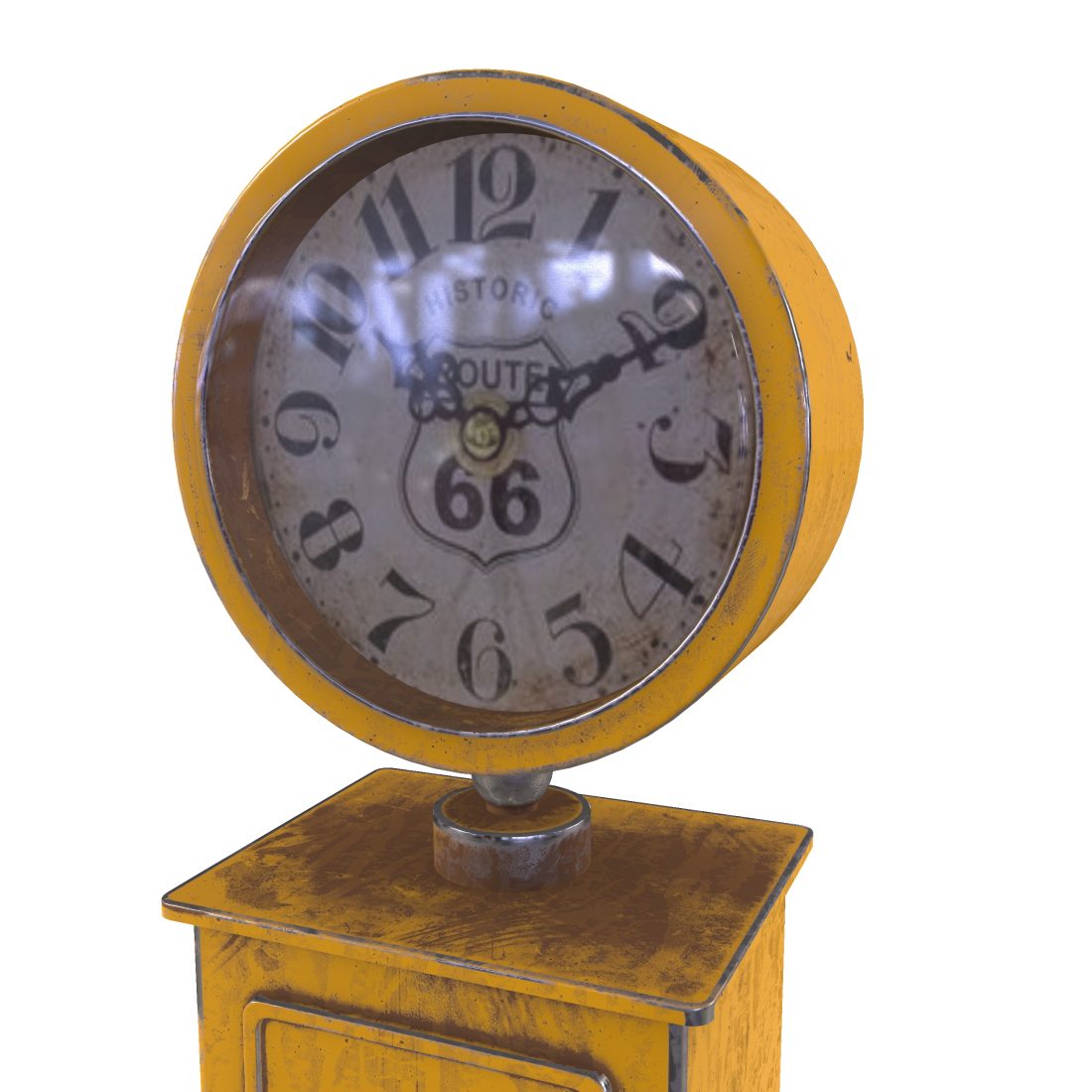 Gas Station Clock - 3D Model for VRay
