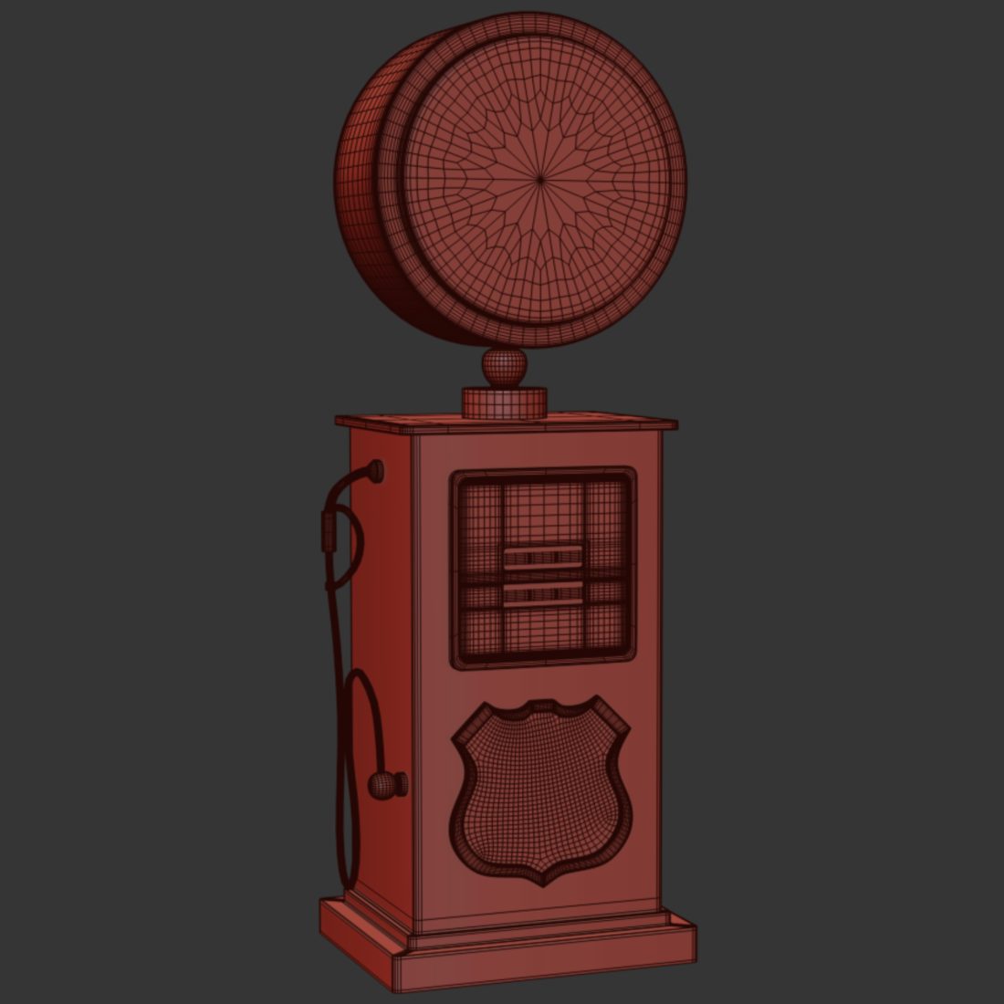 Gas Station Clock 3D Model for VRay | CGMood