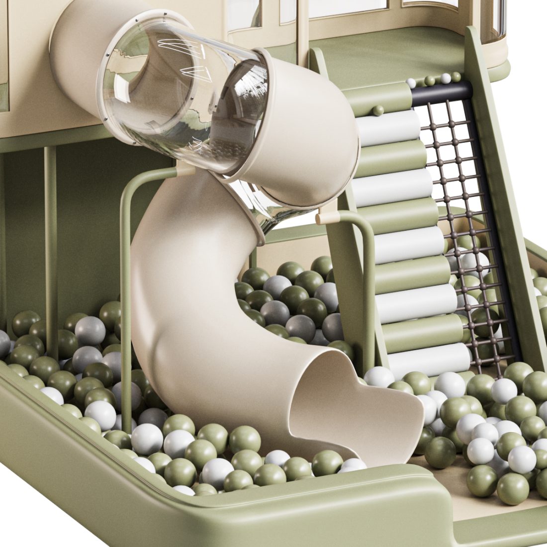 Children Play Area - 3D Model for VRay, Corona