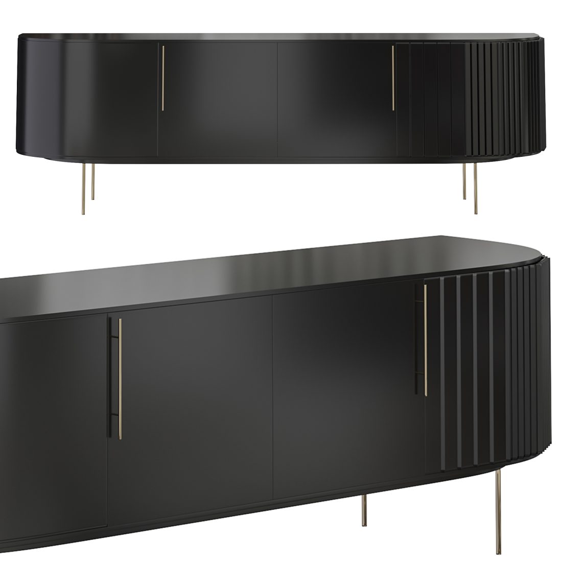 Low Cabinet By Baxter - 3D Model for Corona