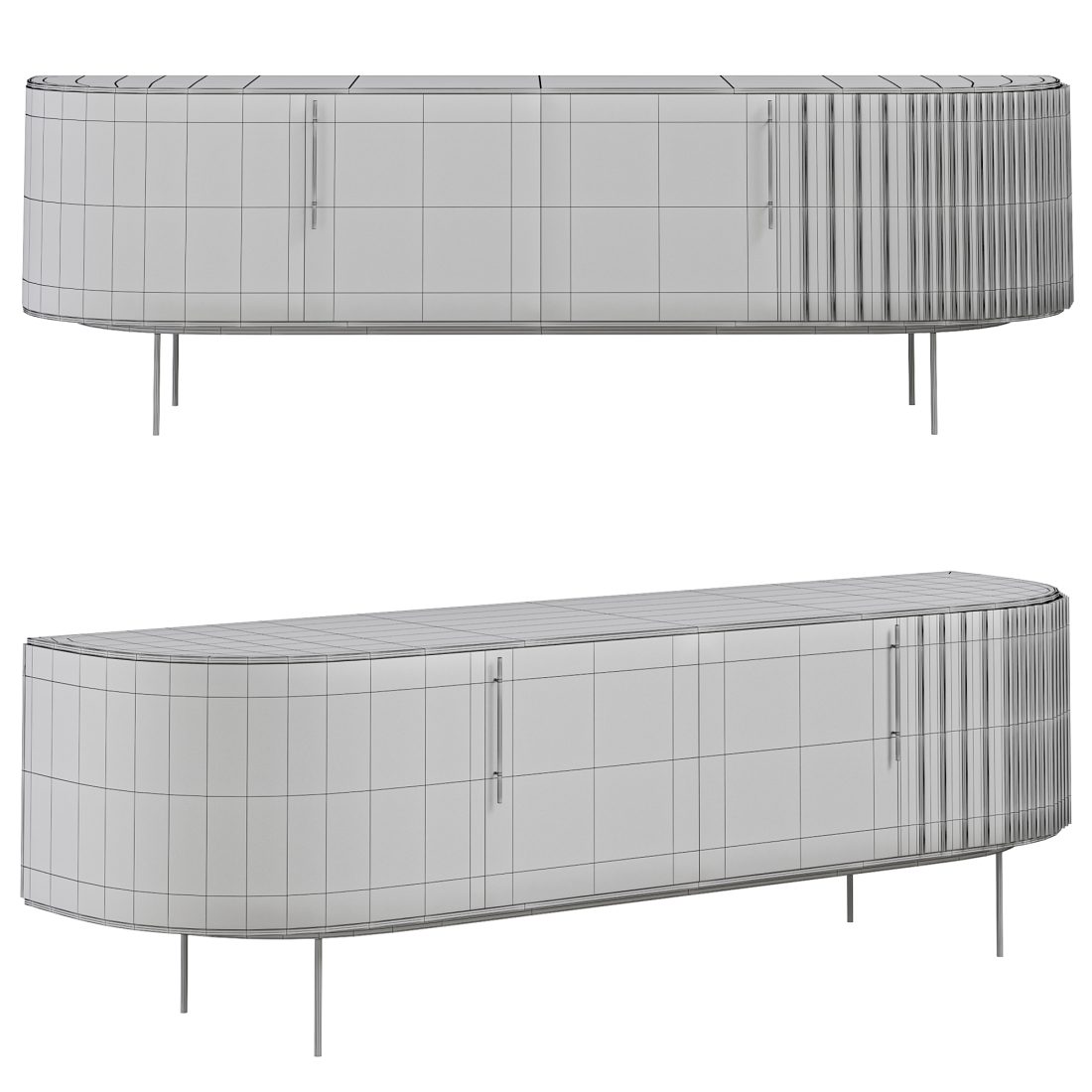 Low Cabinet By Baxter - 3D Model for Corona