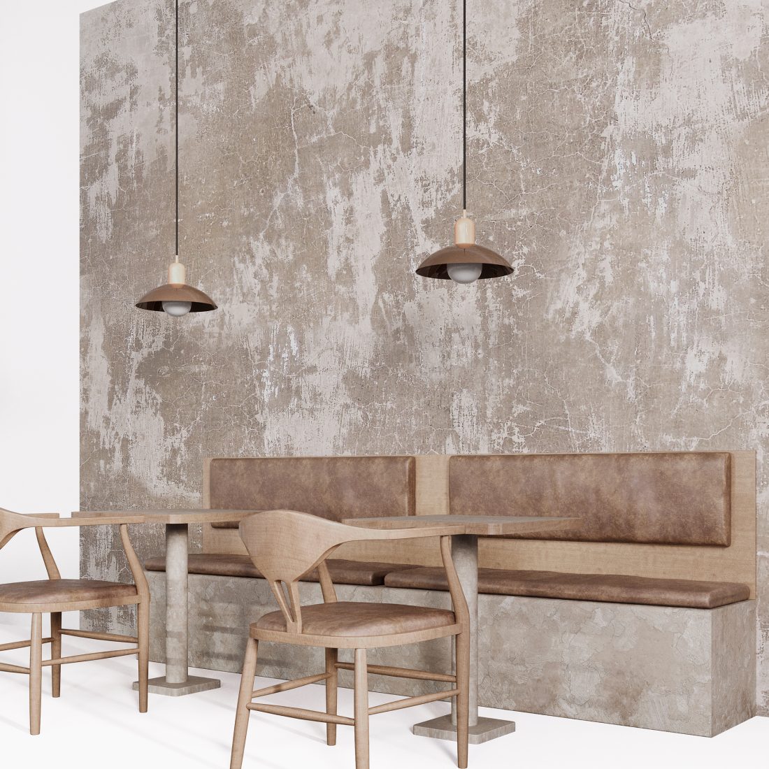 Cafe Seating Area 3D Model for Corona | CGMood
