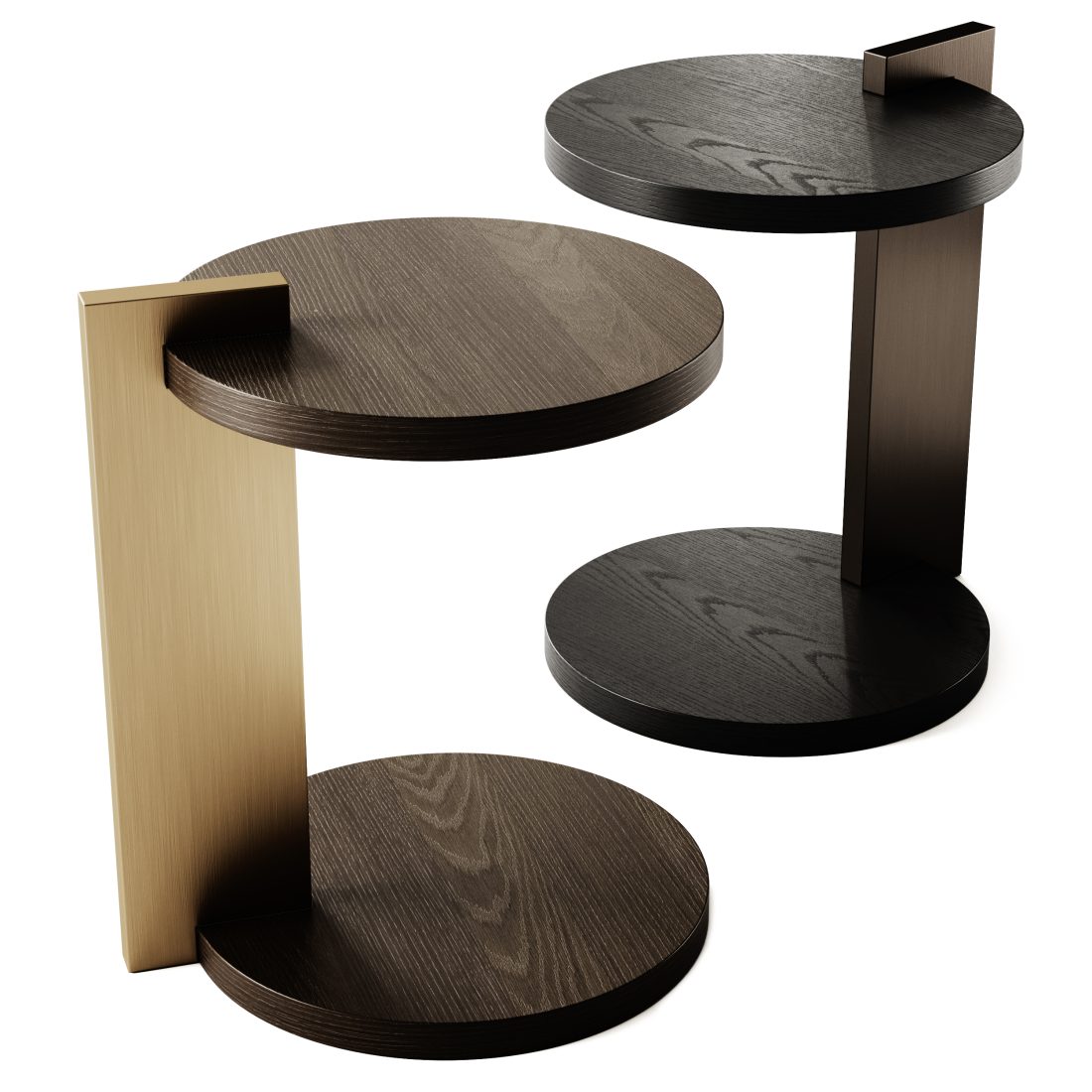 Stylish Club Wooden Side Table - 3D Model for Corona