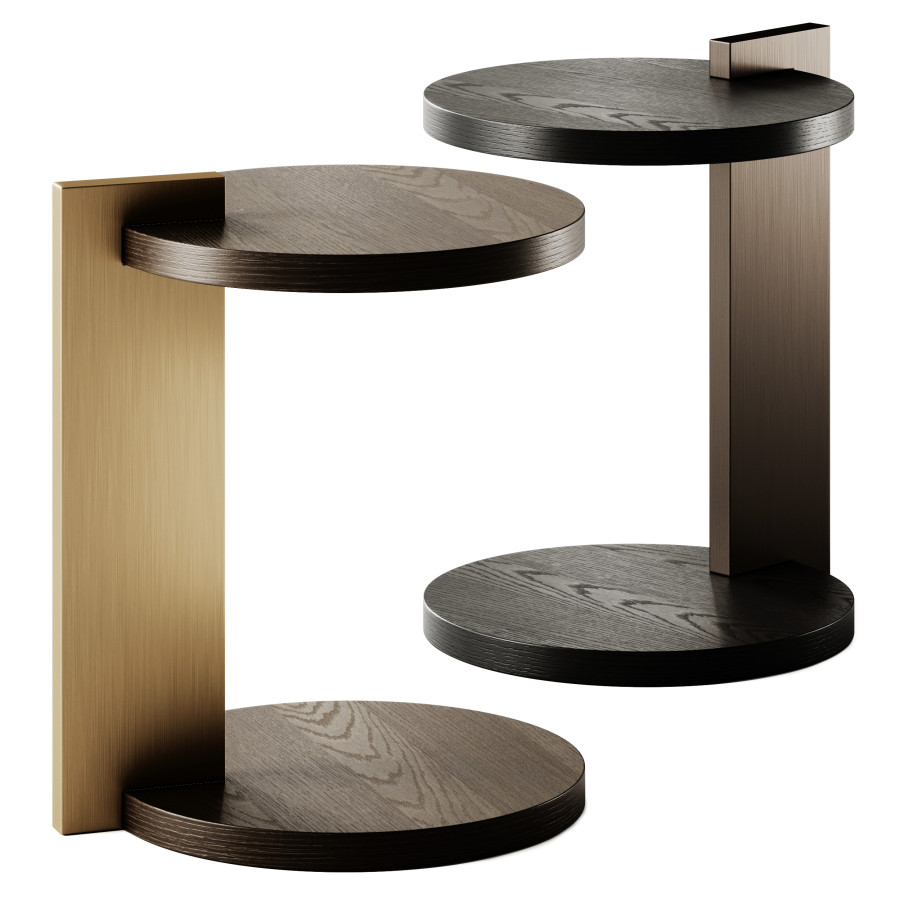 Stylish Club Wooden Side Table - 3D Model for Corona