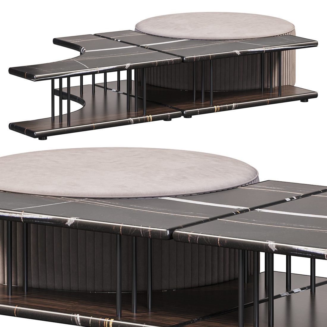 Saturn Small Table By Longhi - 3D Model for Corona