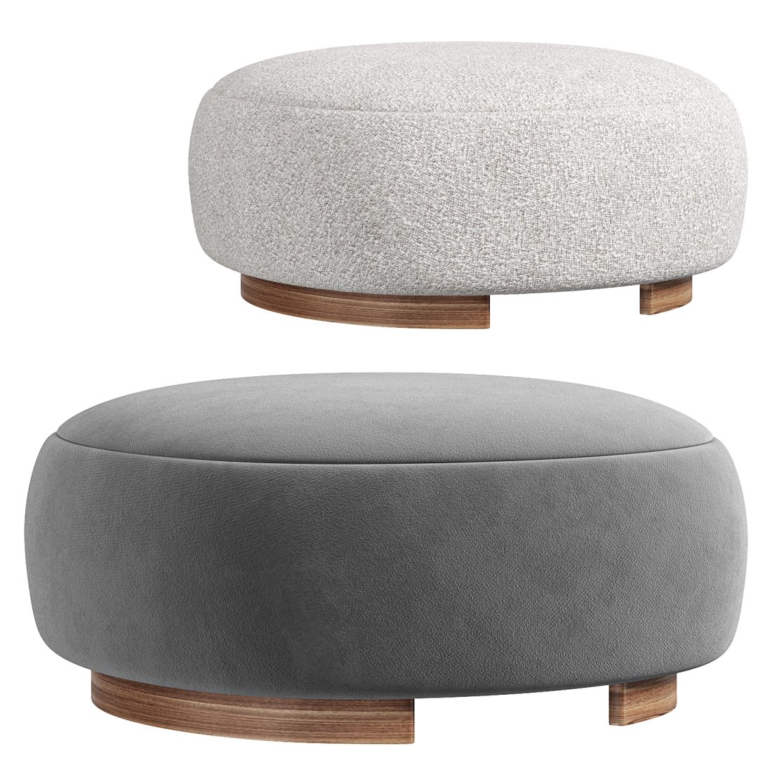 Pebble Big Pouf By Naturedesign - 3D Model for Corona