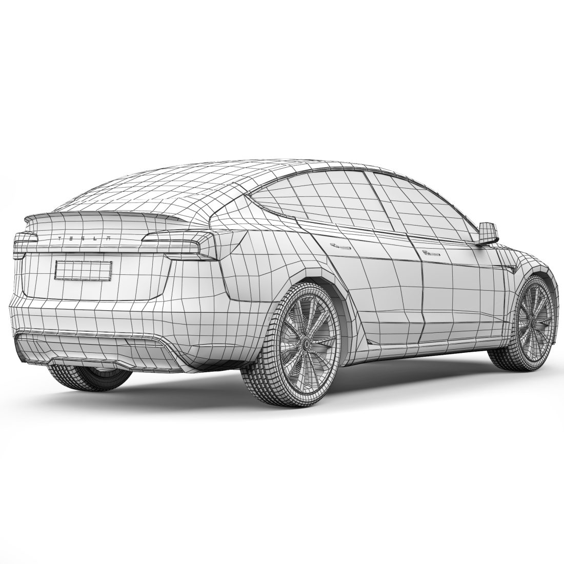 Tesla Model 3 Performance Long Range 2024 3D Model for VRay | CGMood
