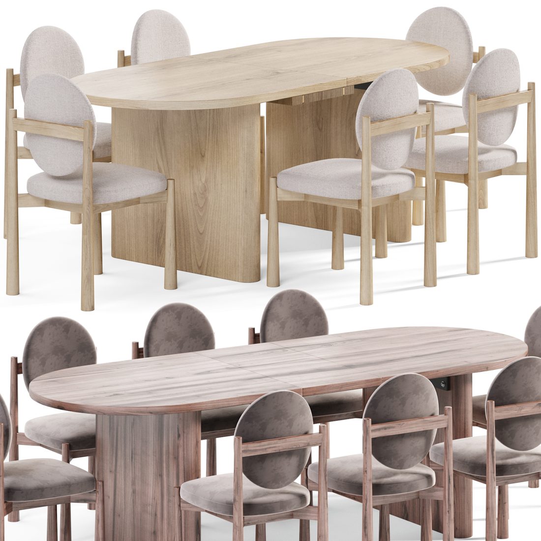 Truett Chair And Ferrell Table 3D Model for Corona | CGMood
