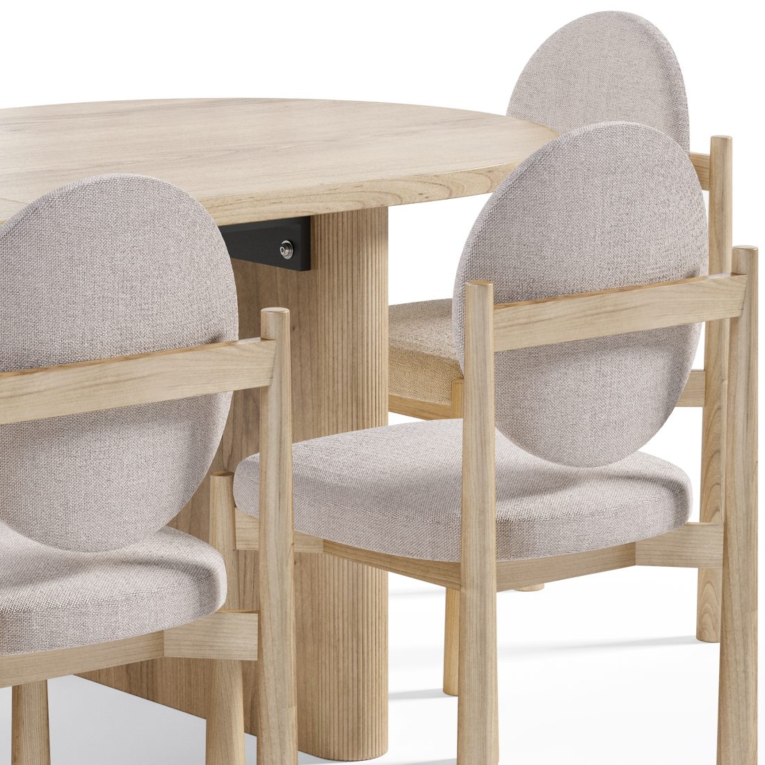 Truett Chair And Ferrell Table 3D Model for Corona | CGMood