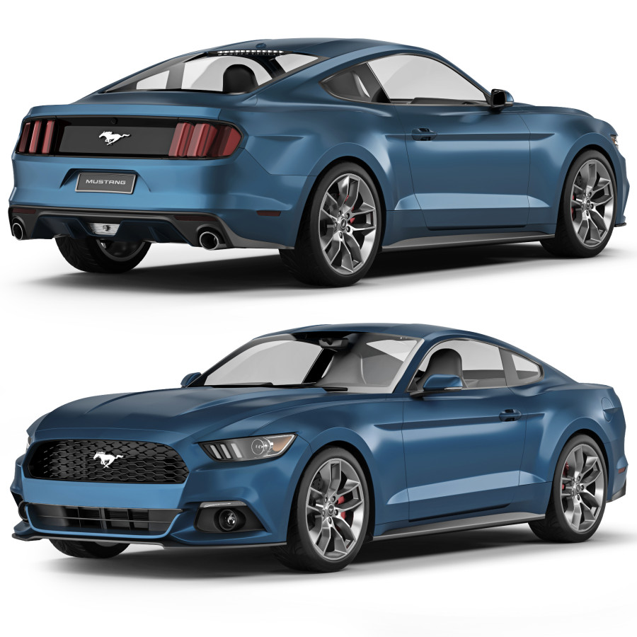 Ford Mustang 2015 - 3D Model for VRay