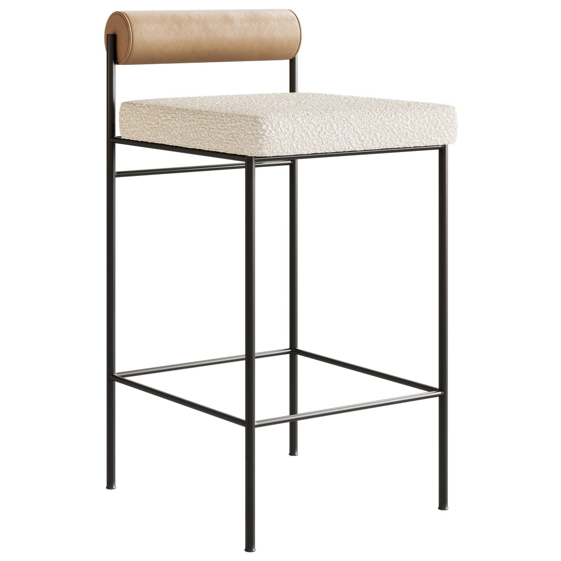 Half Bar Stool Balla Stool Group - 3D Model for VRay, Corona